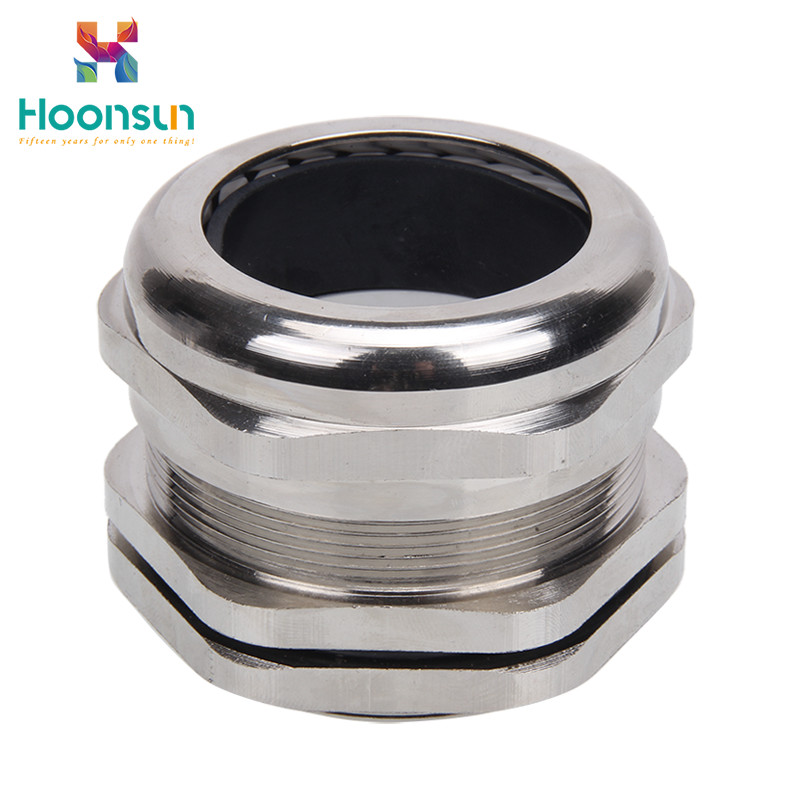 Metallic IP65 Watertight Cable Gland / Electrical Cable Gland With ...