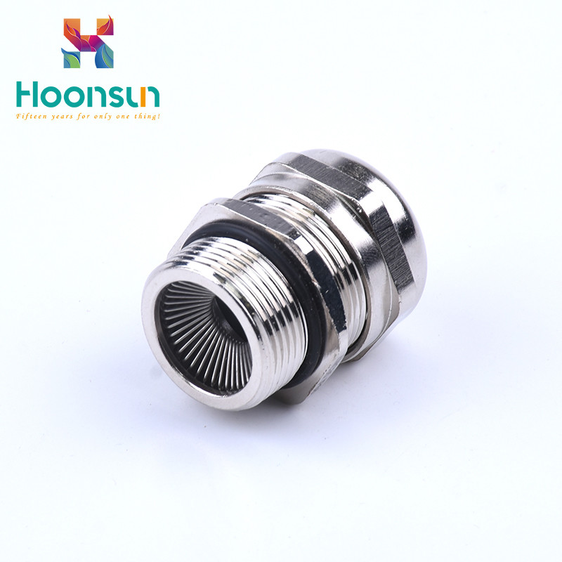 Brass PA Claw EMC Power Cable Gland 25mm Thread NPT1/4
