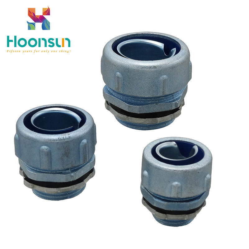Chrome Plated Surface IP68 Flexible Conduit Connector Corrosion Resistant